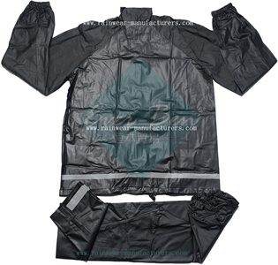 002 Black PVC Plastic Macs|Adults Plastic Raincoat with hood|Plastic ...