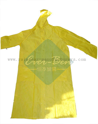China Yellow PVC raincoat Supplier|Yellow Vinyl Rain Jacket Manuacturer ...