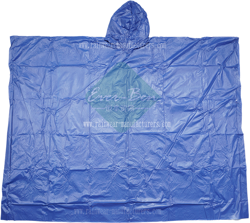 004 Blue PVC Rain Cape|PVC festival rain poncho|blue rain ponchos|Vinyl ...