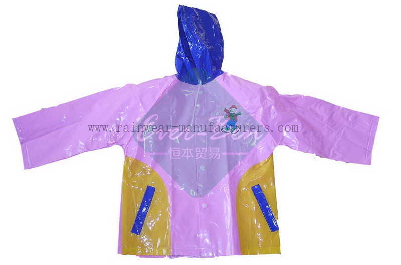 Kids Raincoats 024-Girls PVC Rain Mac Supplier|Womens Vinyl Raincoat ...