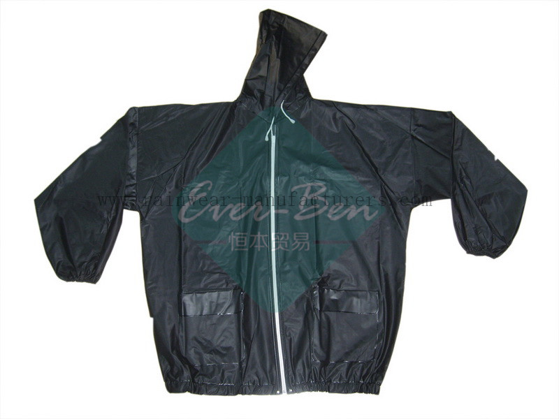 006 PVC Biker Jacket with full zip|Strong Reusable PVC Rain Gear Vinyl ...