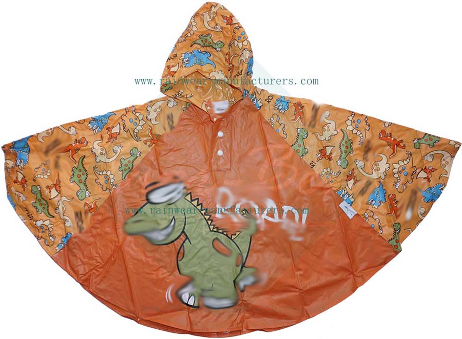 China PVC Kids Rain Poncho-001|PVC Yellow Rain Poncho for Kids|PVC cute ...