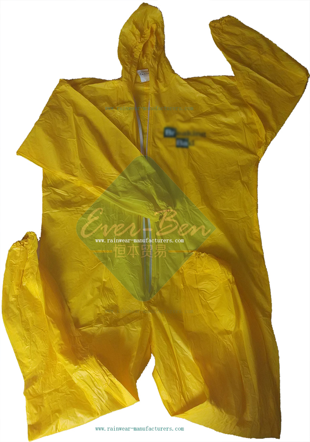 PVC Rainsuit 004 PVC Yellow Waterproof Overalls|PVC Overall|Full Rain ...