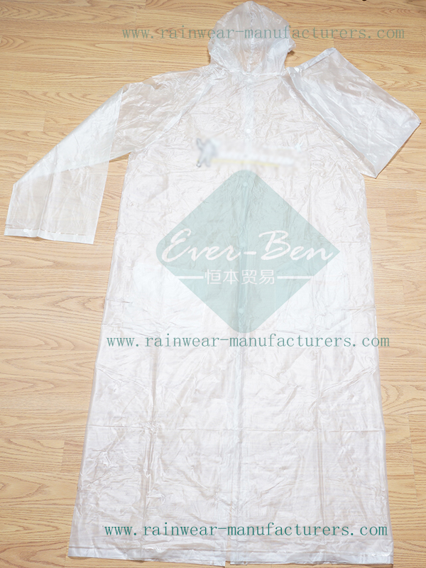 Clear Raincoat 011 Promotional PVC Clear Rain Mac|China clear poncho ...