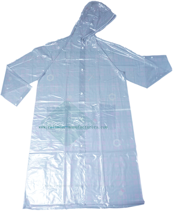 Clear Raincoat 007 Transparent PVC Clear Plastic Mac|Clear PVC Raincoat ...