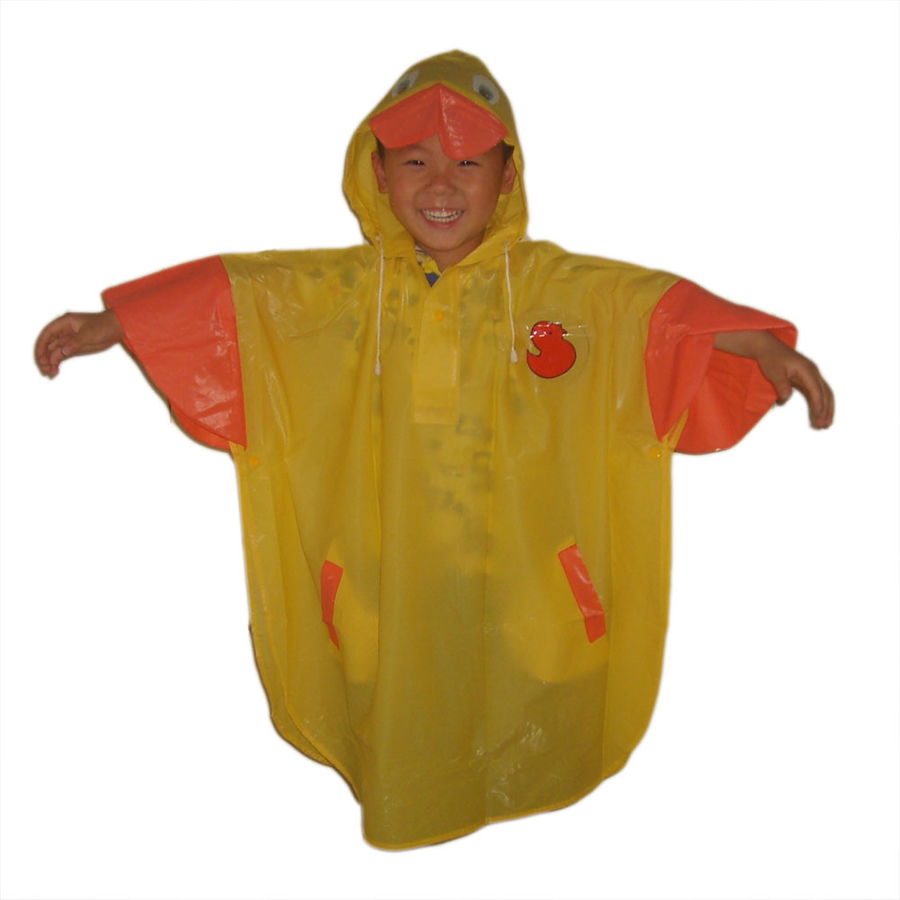 China PVC Kids Rain Poncho 004-Kids Duck PVC Rain Poncho|China Ever Ben ...