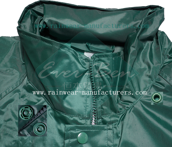 Green Waterproof Rain Jacket|Nylon Green waterproof jacket|breathable ...