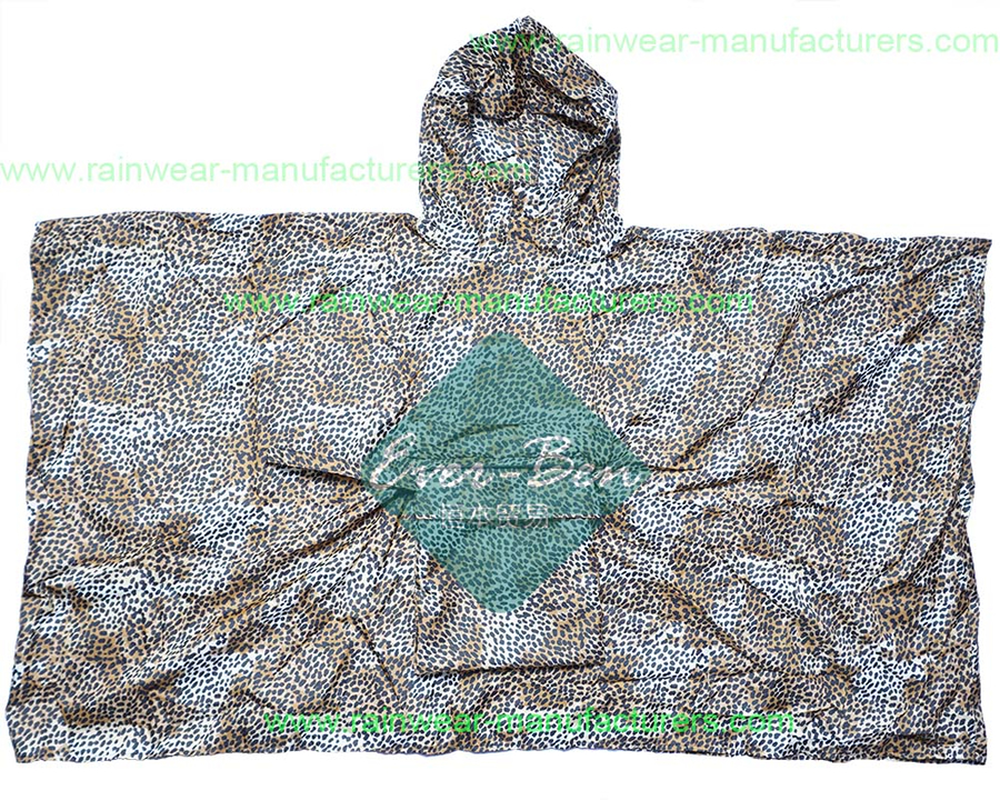 Camouflage Rain Poncho|Women's Waterproof Rain Poncho| Nylon Ladies ...