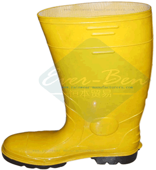 PVC Rain Boots 013-Black PVC safety shoes Factory|Bulk PVC Boots ...